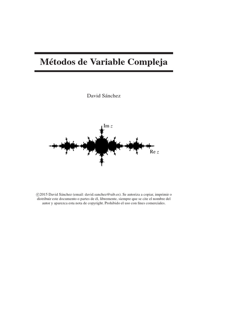 Metodos Variable Compleja | PDF | Número complejo | Raíz cuadrada