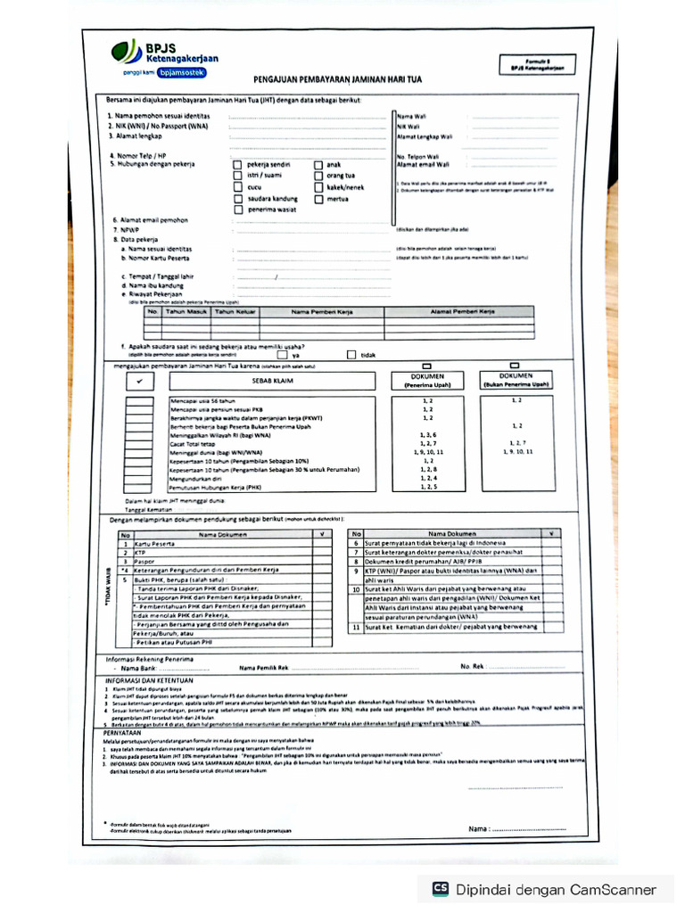Form BPJS | PDF