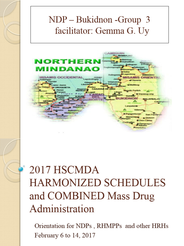 Hscmda 2017 For Ndps RHMPP v2 1 | PDF | Health Sciences | Epidemiology