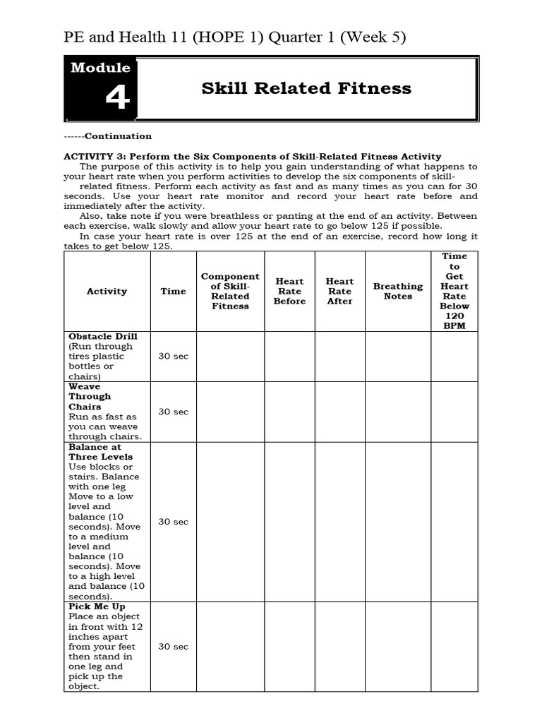 PE and Health 11 Q1 Week 5 | PDF | Heart Rate | Heart