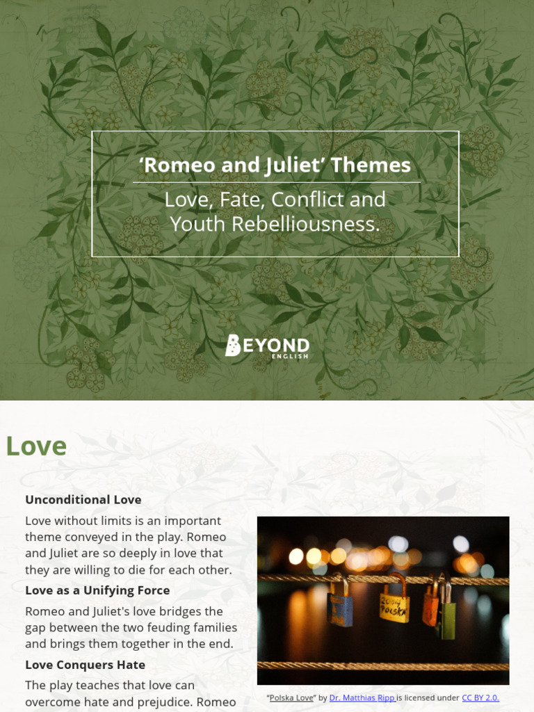 'Romeo and Juliet' Themes Powerpoint | PDF | Characters In Romeo And Juliet