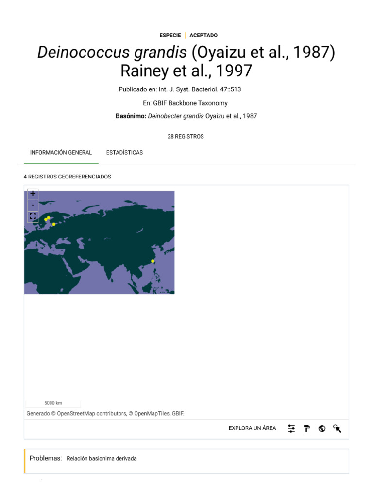 Deinococcus Grandis (Oyaizu Et Al., 1987) Rainey Et Al., 1997 | PDF ...