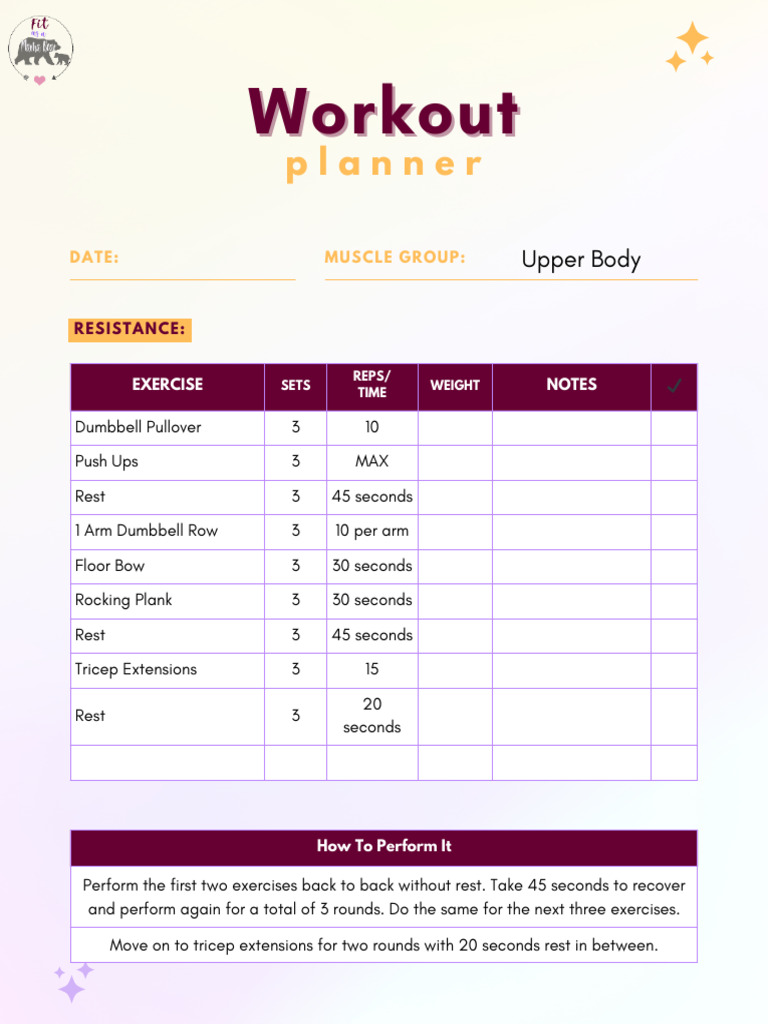 4 Day Workout Plan | PDF | Strength Training | Management Of Obesity