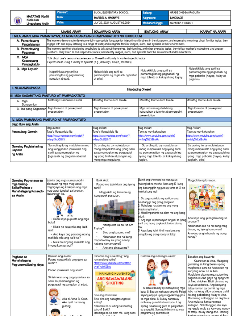 Week 1 Languge | PDF