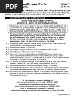 User Manual Type S Jump Starter and Power Bank AC532806 | PDF | Battery ...