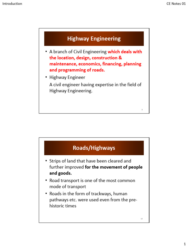 Introduction | PDF | Traffic | Controlled Access Highway