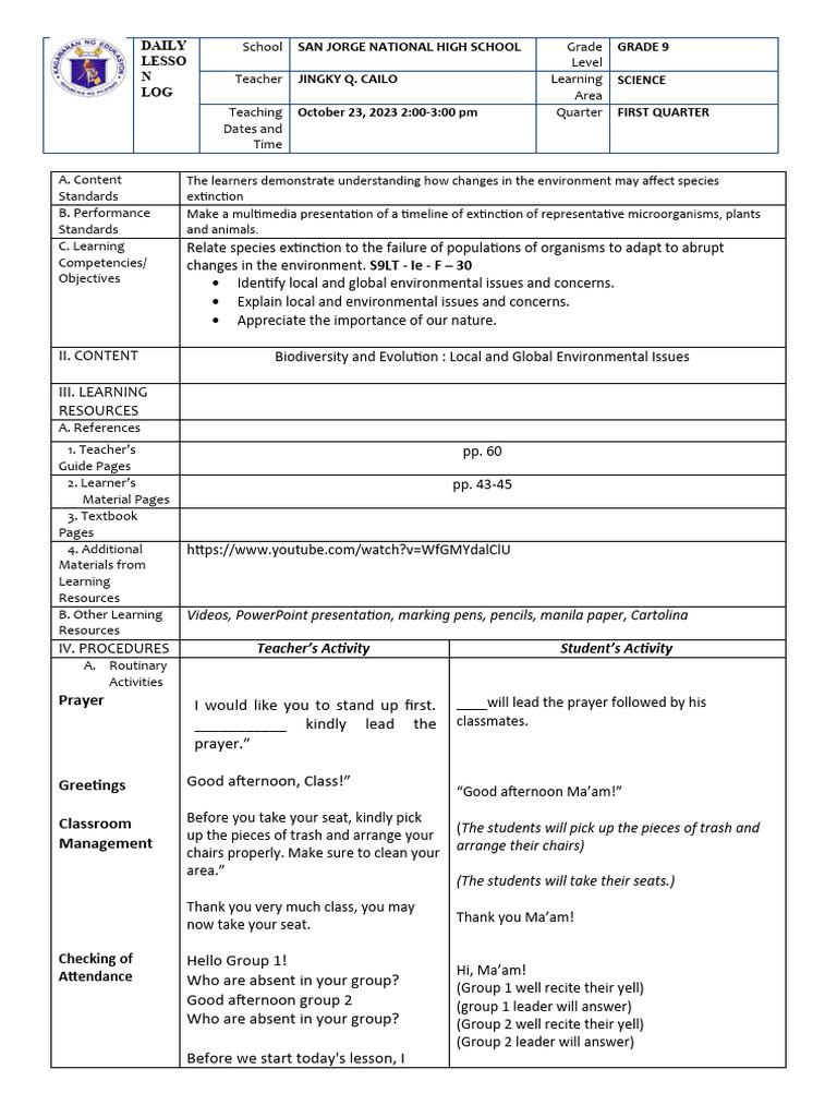 Lesson Plan- Annotation | PDF | Pollution | Sustainability