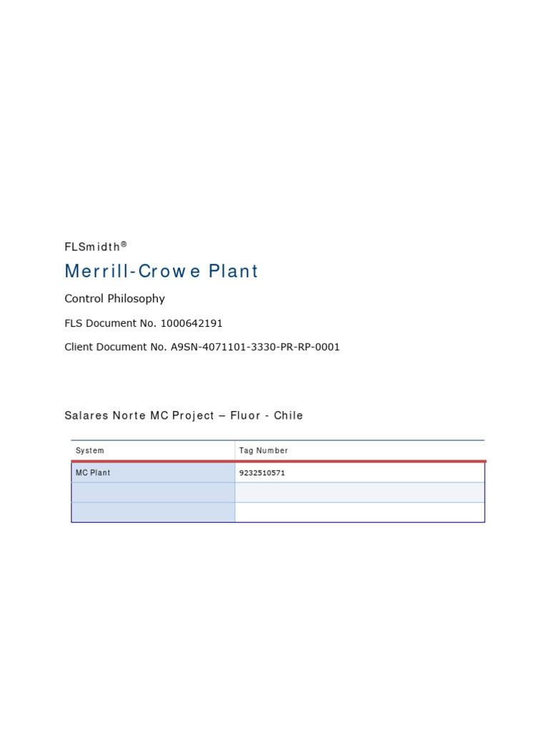 6.1.1. - 1000642191 Rev 4 Control Philosophy (Merrill Crowe Plant ...