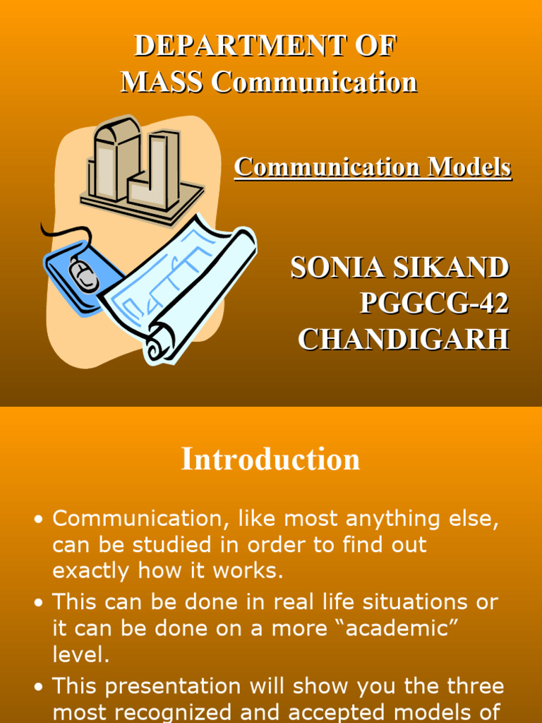 Models of Comm | PDF | Communication | Cognitive Science
