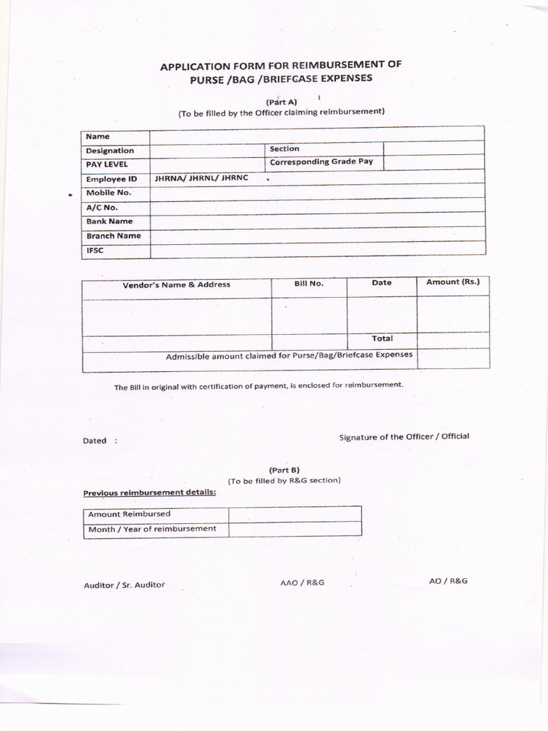 Bag Allowance Form | PDF