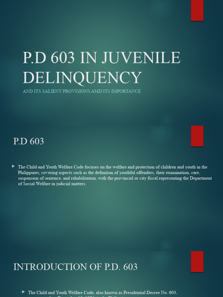 PD 603 | PDF | Legal Guardian | Schools