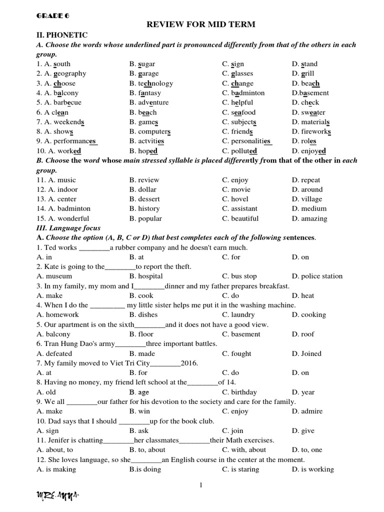 REVIEW FOR MID TERM | PDF