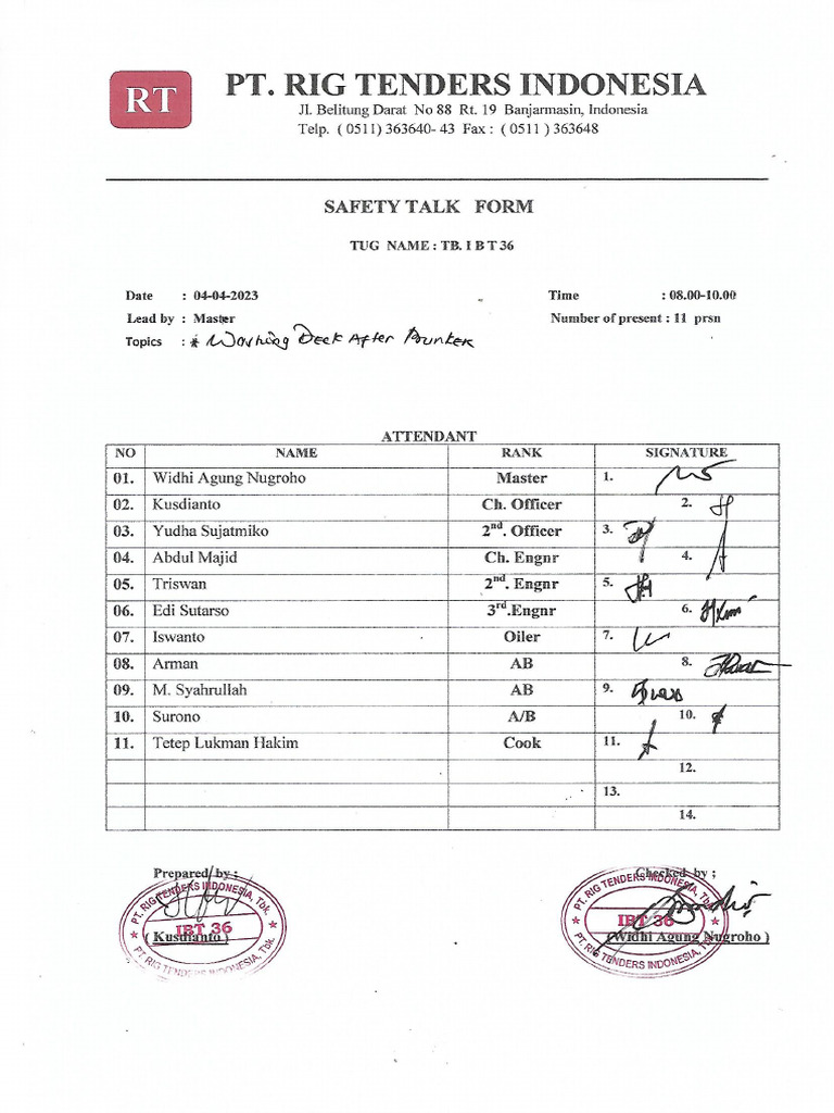 Scan Safety Talk 0404 | PDF