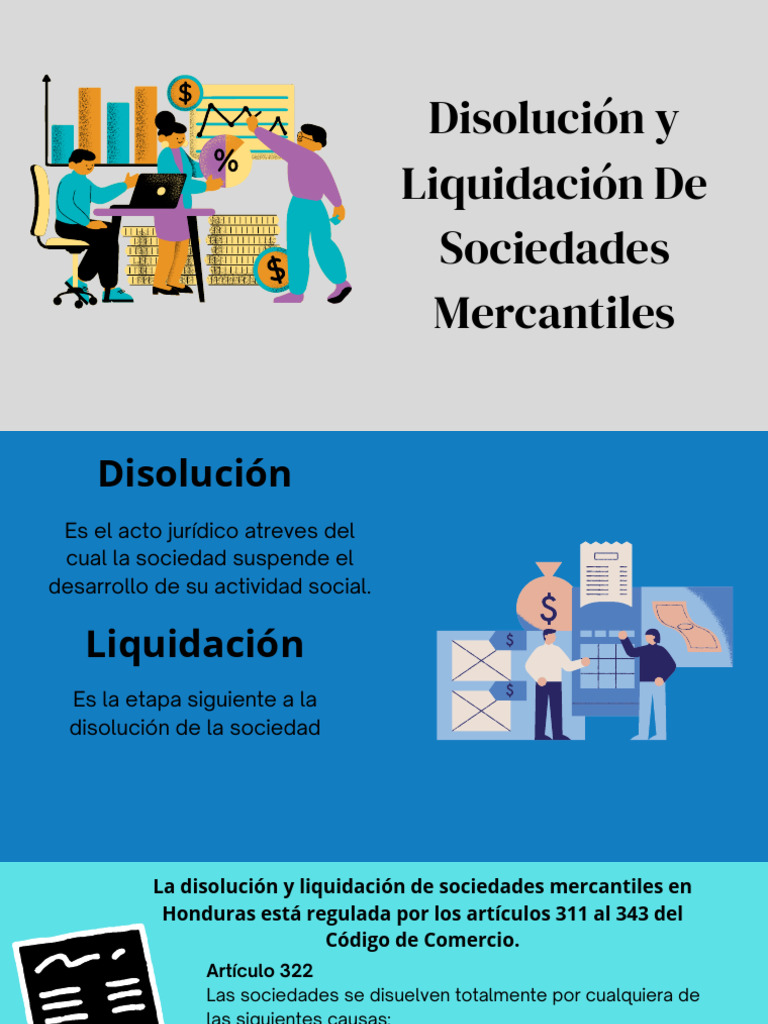 Disolución y Liquidación de Sociedades Mercantiles | PDF | Sociedad de responsabilidad limitada