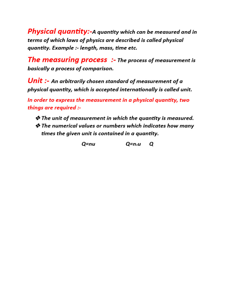 Physical Quantity | PDF