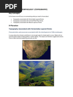 Landforms of Horizontal Strata | PDF | Erosion | Sedimentary Rock