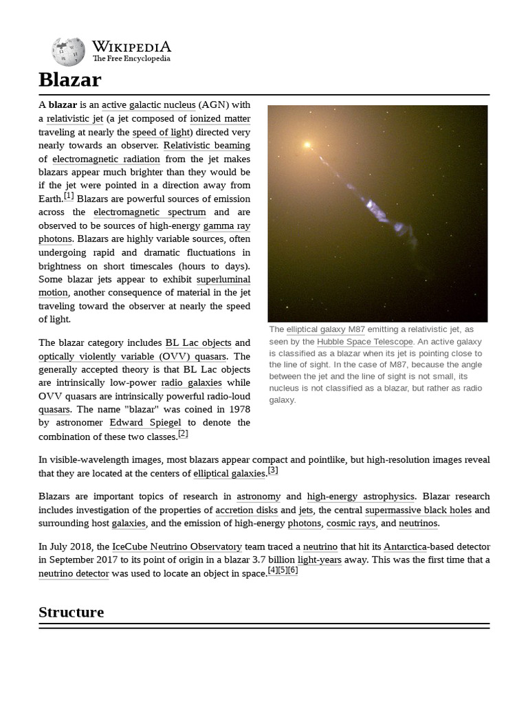 Blazar-2 | PDF | Physical Sciences | Physical Phenomena