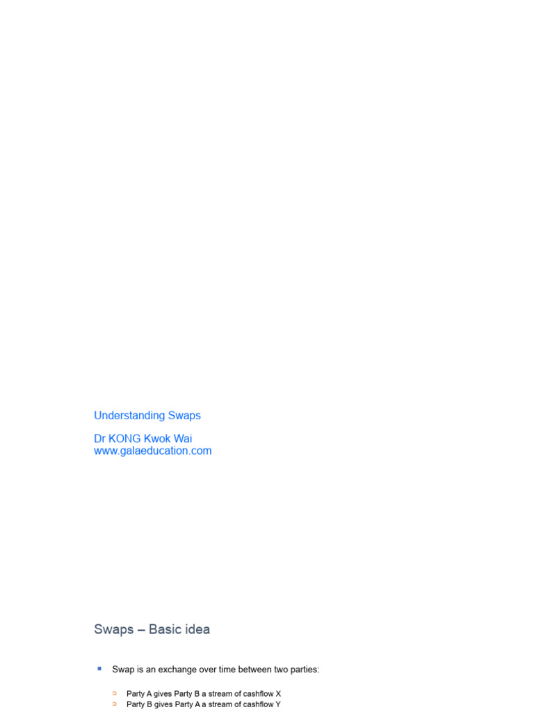 Understanding Swaps | PDF | Swap (Finance) | Libor
