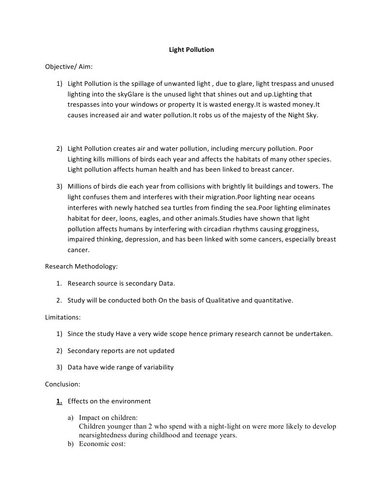 Light Pollution | PDF | Environmental Science | Earth Sciences