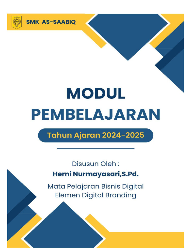 Modul Digital Branding untuk Siswa XI | PDF
