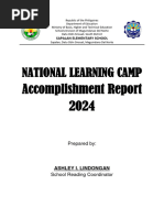 NLC Accomplishment Report 2024-2025 | PDF | Teachers | Worksheet