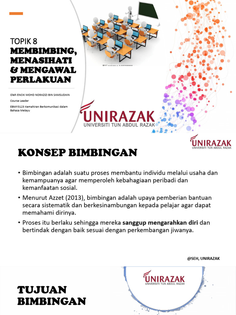 Topik 8 Membimbing, Menasihati Dan Mengawal Perlakuan | PDF