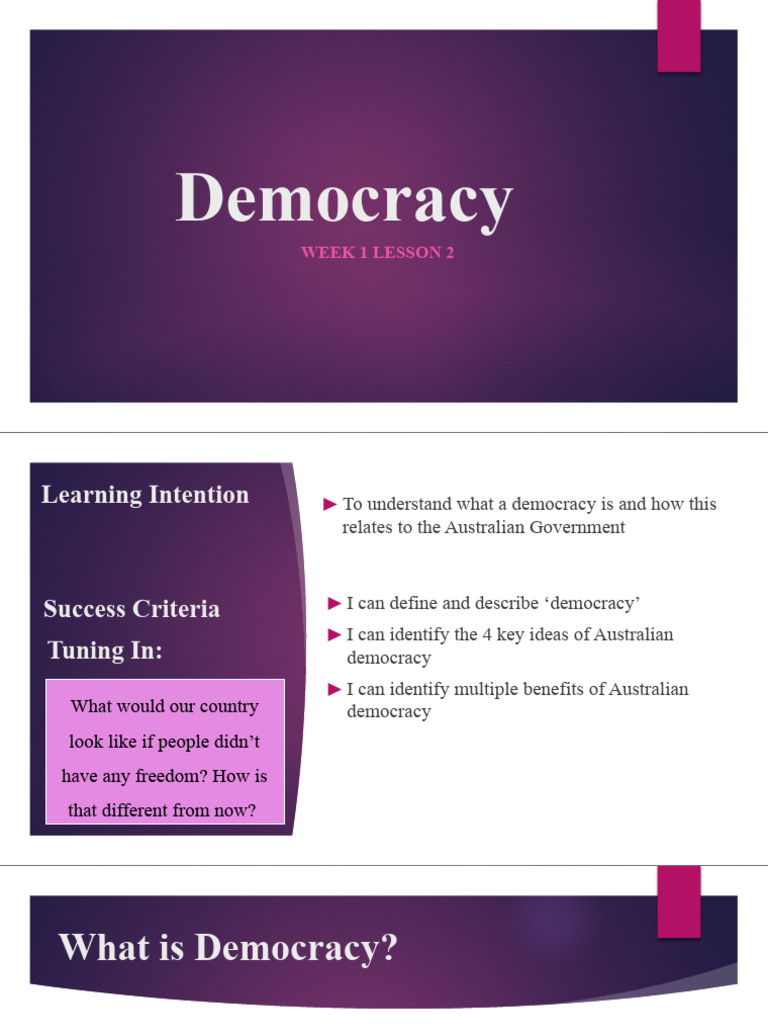 W1L2 - Democracy | PDF | Democracy | Political Ideologies
