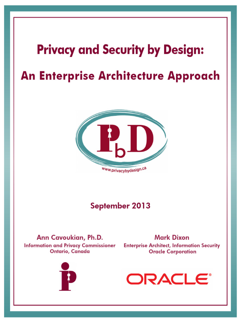 pbd-privacy-and-security-by-design-oracle | PDF | Security | Computer Security