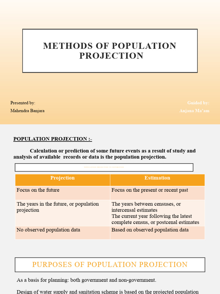 Mahendra-Population Projection-160424 | PDF | Population | Mean