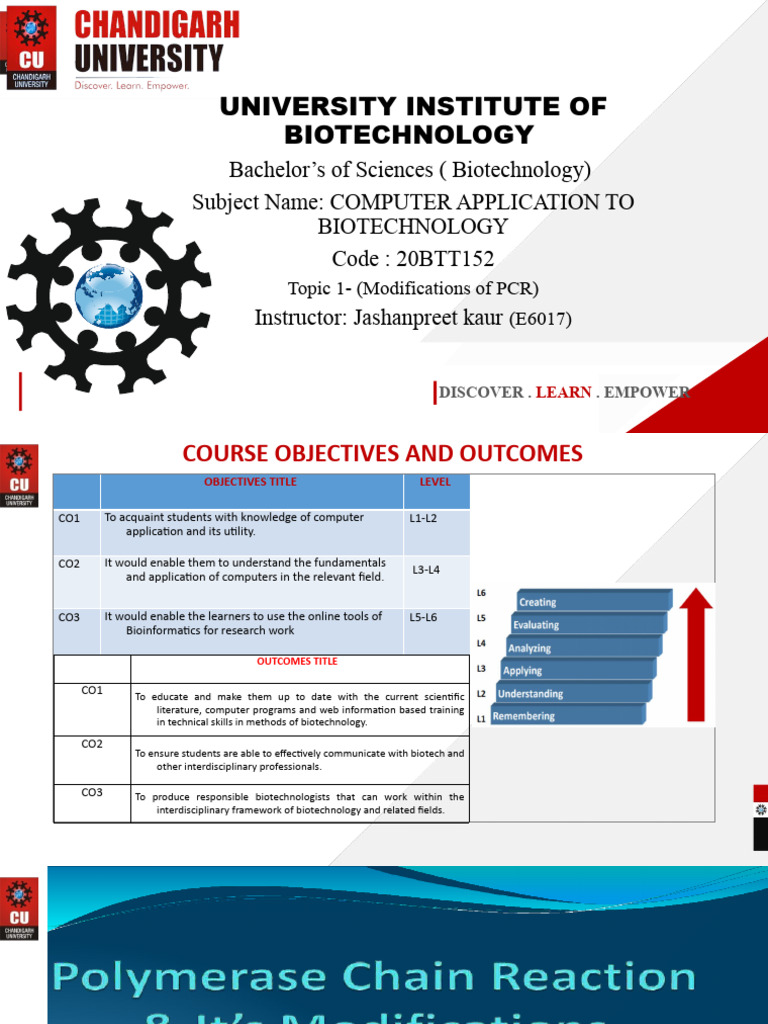 Modifications of PCR | PDF | Polymerase Chain Reaction | Reverse Transcription Polymerase Chain ...