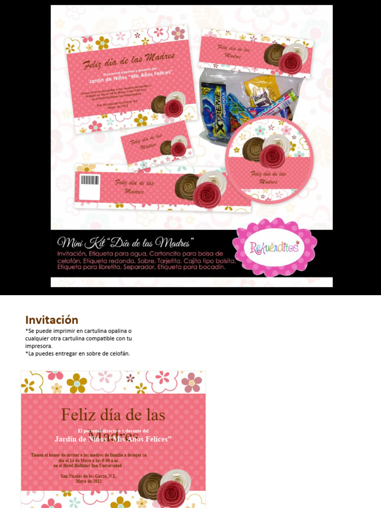 Dia De Las Madres Pdf Impresión