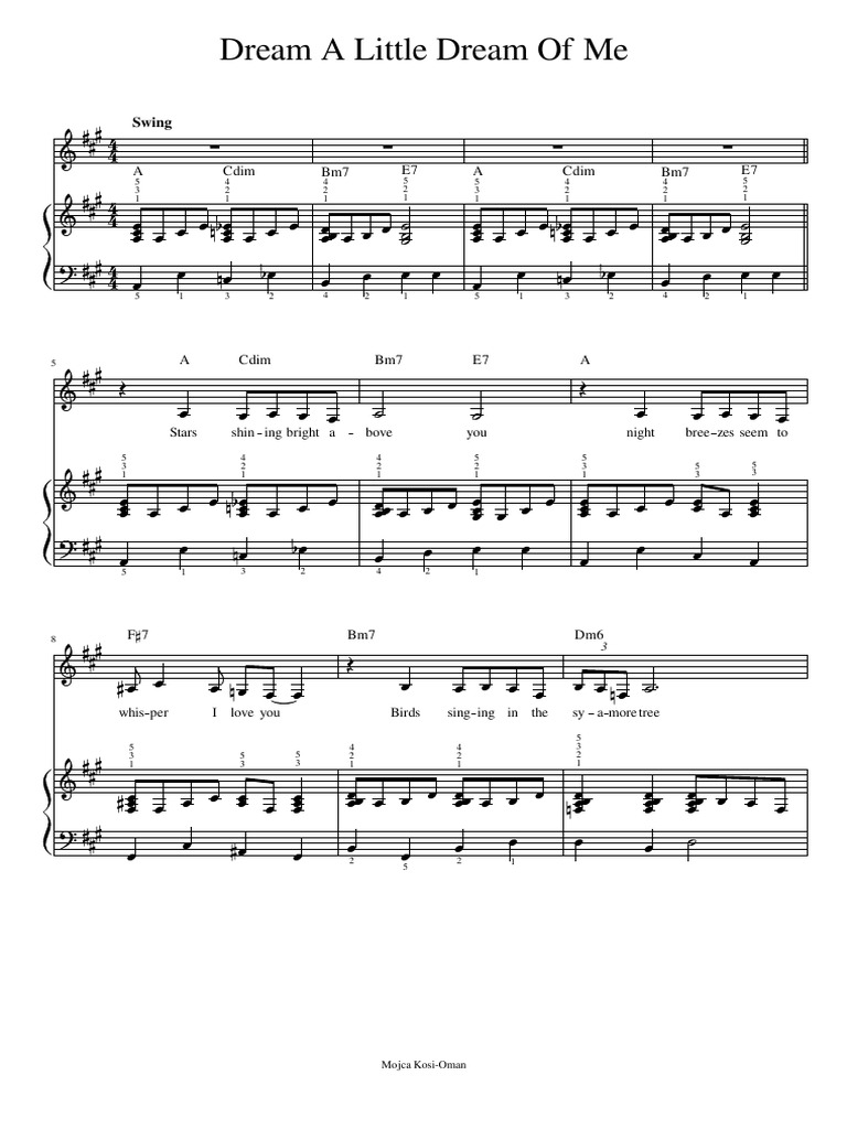 Dream A Little Dream of Me | PDF