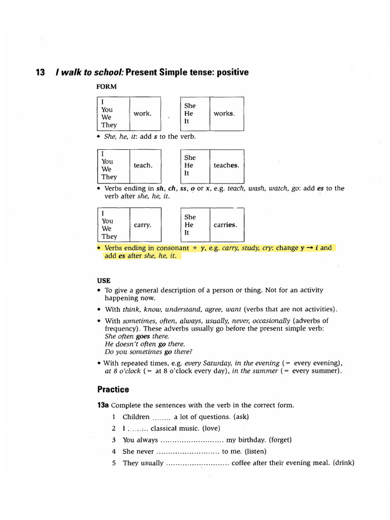 Modul 1 - Day 3 Present Simple - Positive | PDF