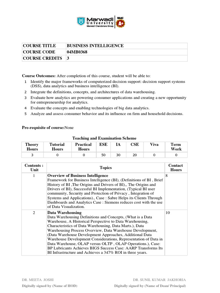 Business Intelligence-2 | PDF | Business Intelligence | Data Warehouse