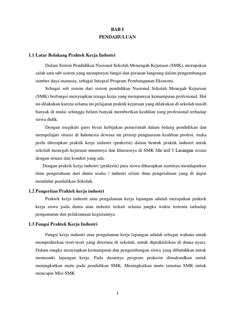 Bab I - Lampiran | PDF