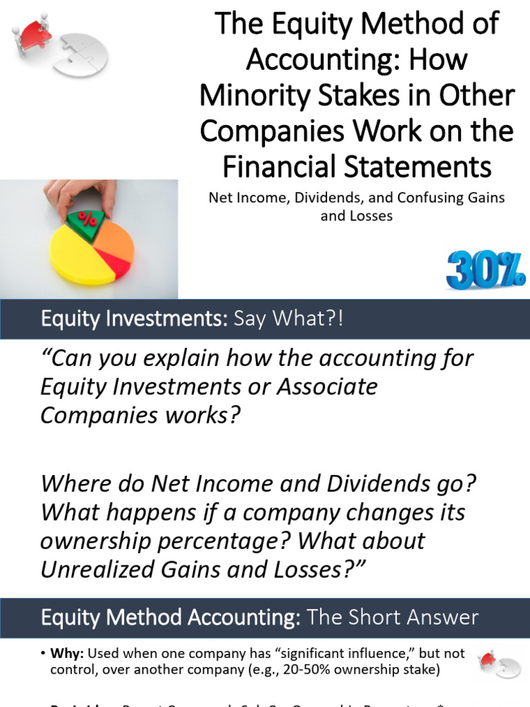 105 23 Equity Method of Accounting Slides | PDF | Equity (Finance) | Investing
