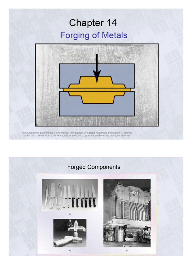Forging Kalpakjian | PDF | Forging | Metalworking