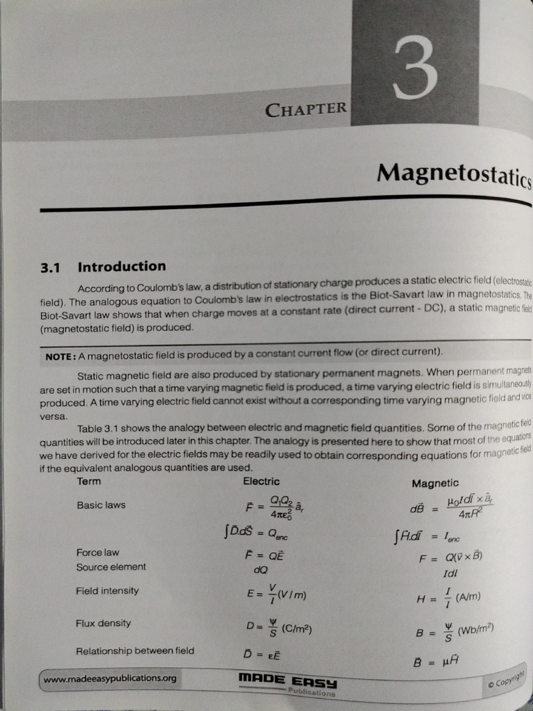 MagnetoStatics | PDF | Electric Field | Magnetic Field
