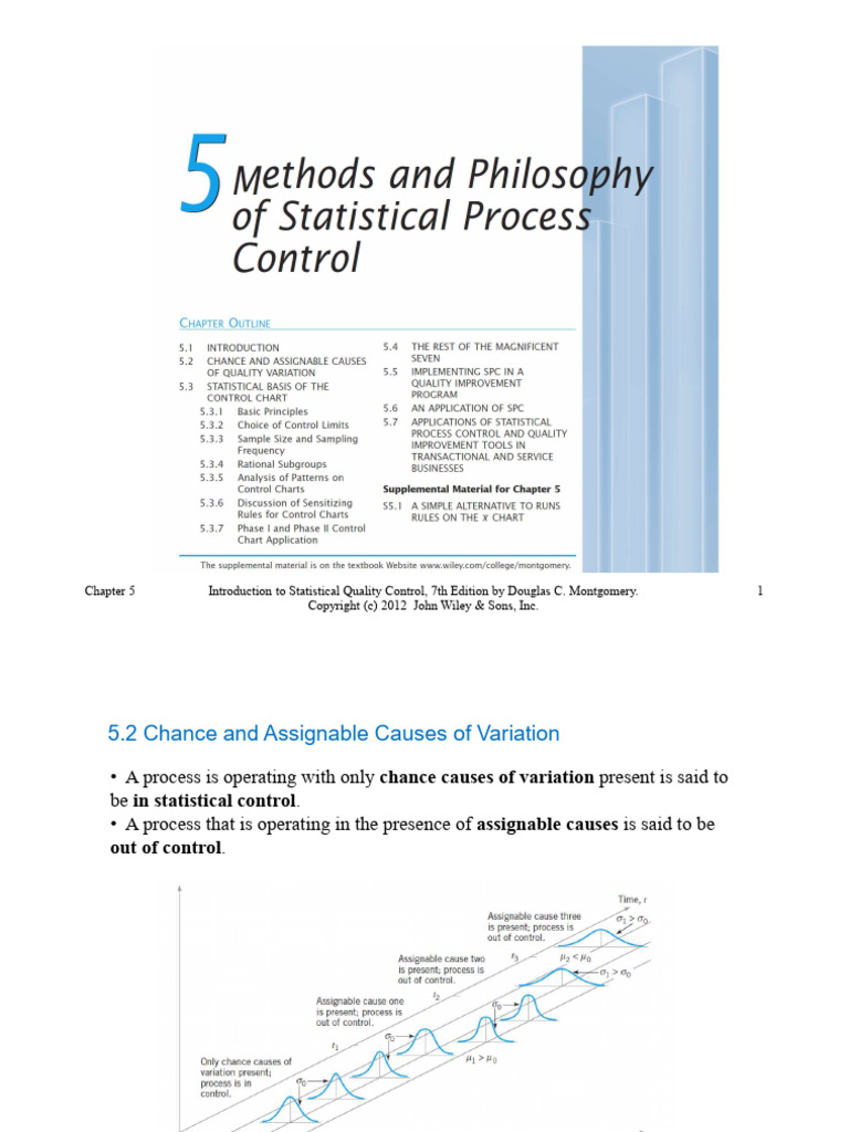 1 Introduction To Statistical Quality Control, 7th Edition by Douglas C ...