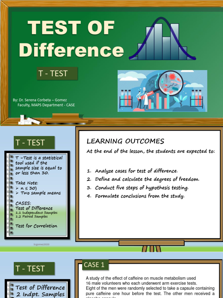 T-Test Guide for Students | PDF | Student's T Test | Educational Technology