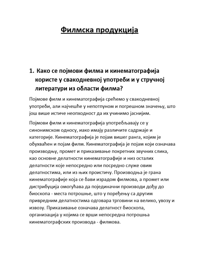 Filmska Odgovori | PDF