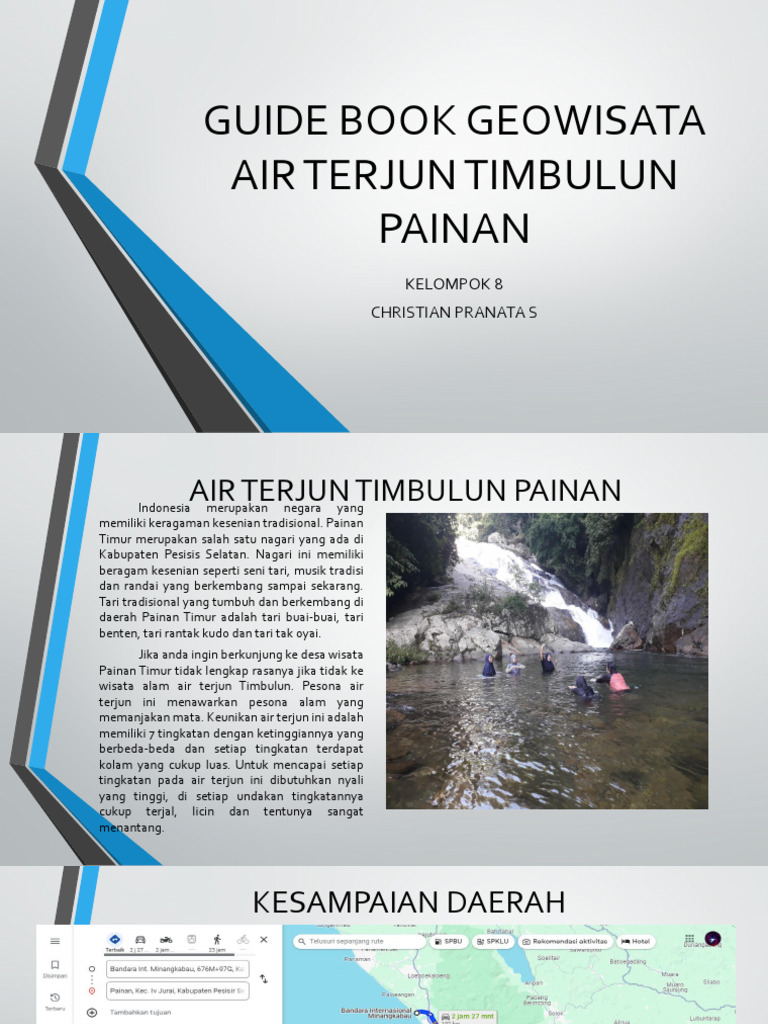 Guide Book Geowisata Air Terjun Timbulun Painan | PDF