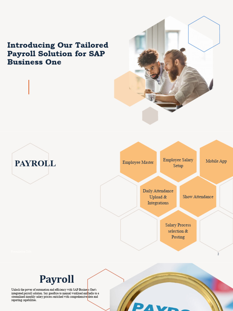 Introducing Our Tailored Payroll Solution For SAP Business | PDF | Payroll | Automation