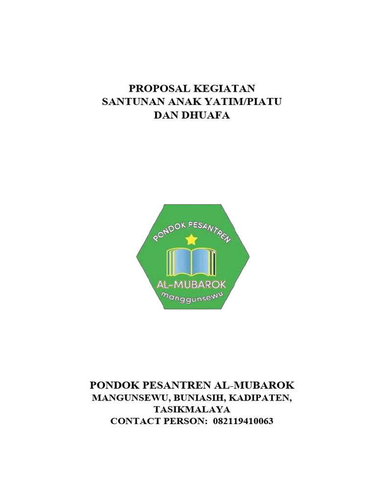 Proposal Kegiatan Santunan Anak Yatim-1 | PDF | Ilmu Sosial | Agama & Spiritualitas
