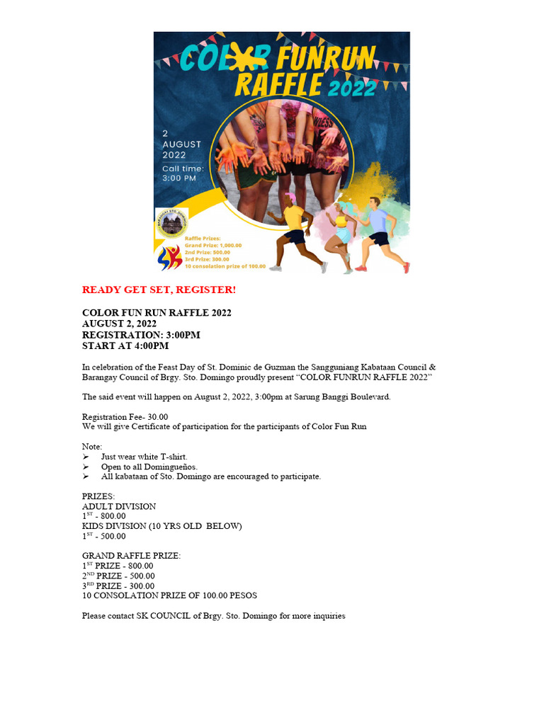 Barangay Fiesta Activities | PDF | Home & Garden