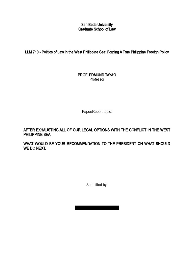 Report of Group 6 - Prof. Tayao | PDF | Territorial Waters | Exclusive ...