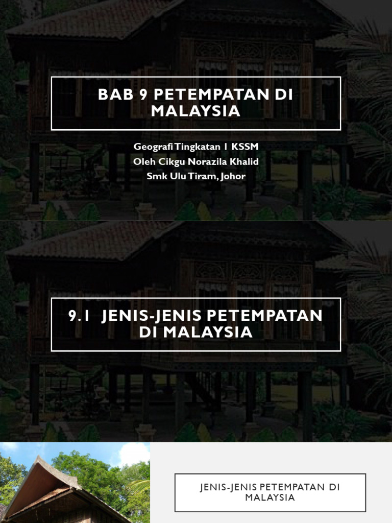 Form 1 Geografi Nota Bab 9 | PDF