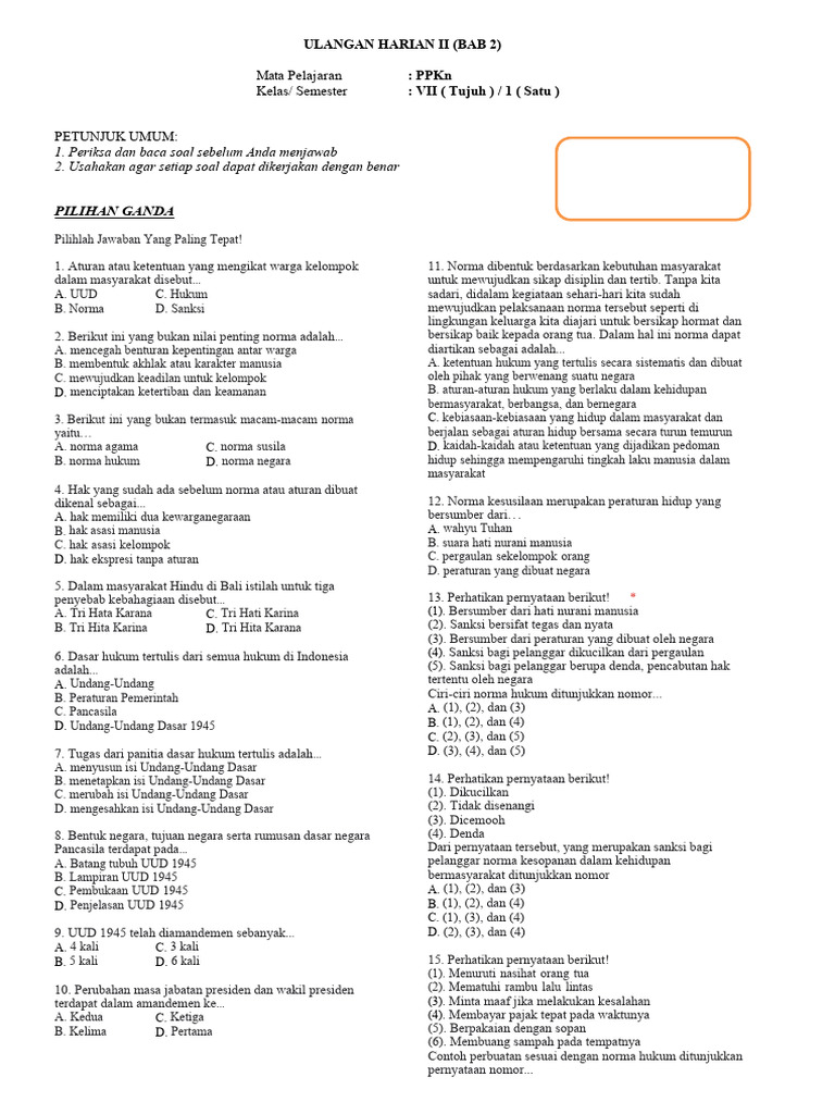 Uh 2 2023-2024 | PDF | Politik