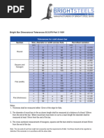 En 10060 - Tolerances | PDF | Engineering Tolerance | Steel