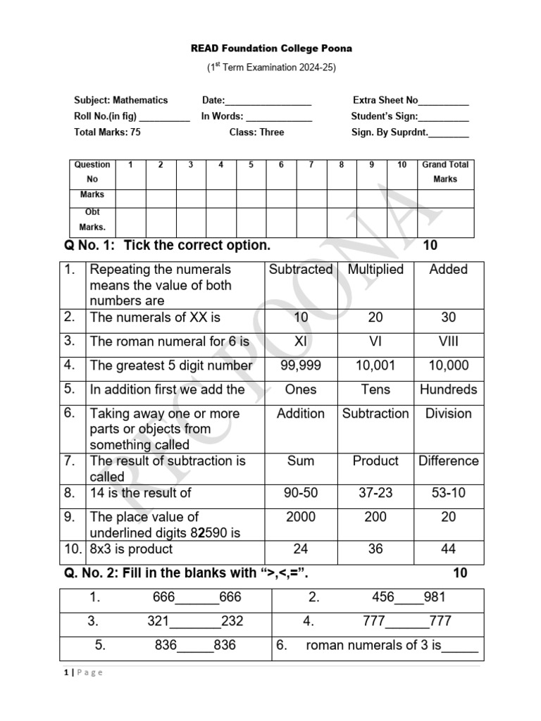 3 Mathematics | PDF | Elementary Mathematics | Notation